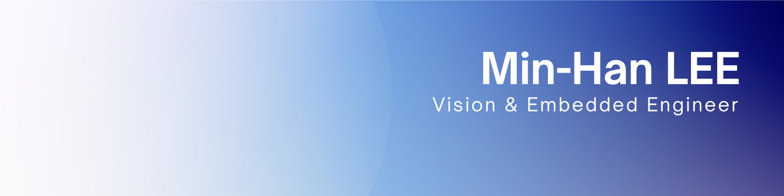 Minhan Lee | Vision & Embedded Engineer